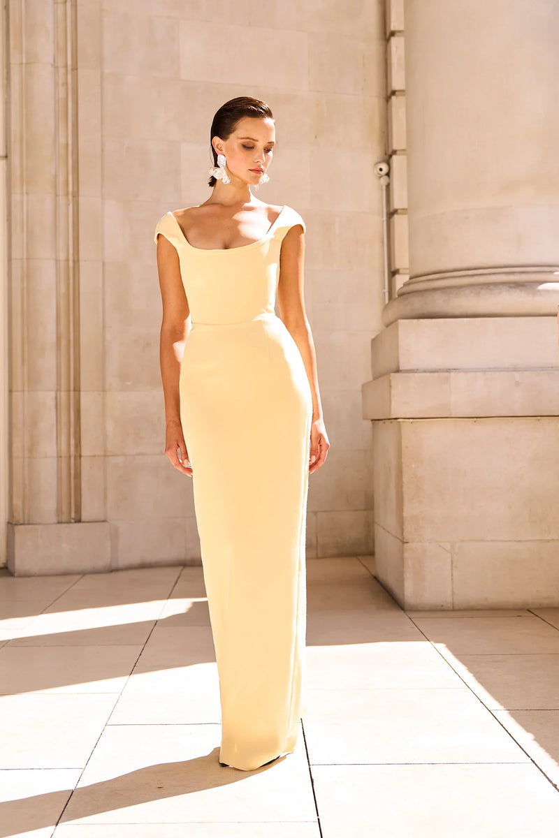 Brooke Gown in Butter Yellow | SAU LEE Official Website