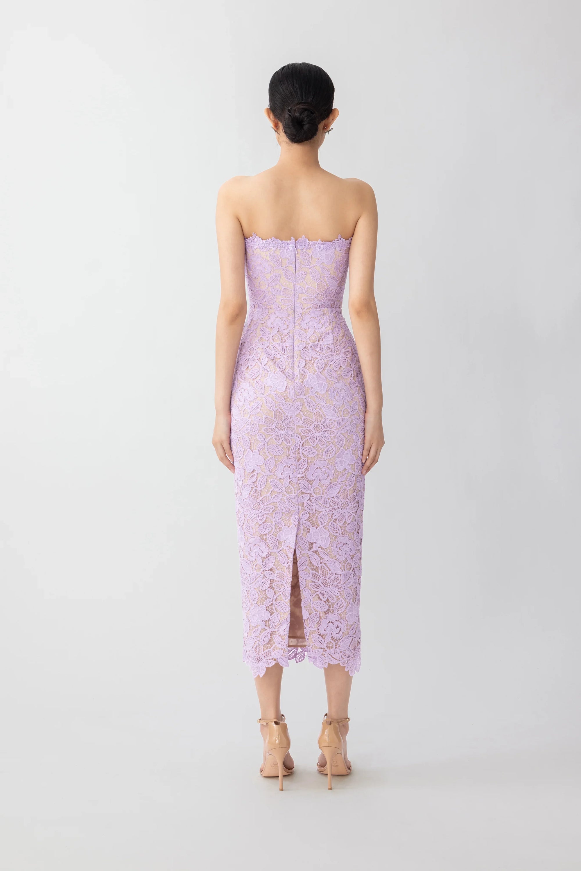 Rochelle Lace Dress in Lavender | SAU LEE Official Website